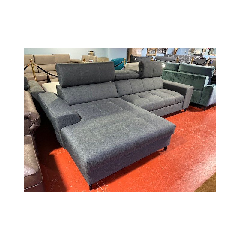 Méridienne 2 personnes GINO salon angle gauche convertible couchage ...