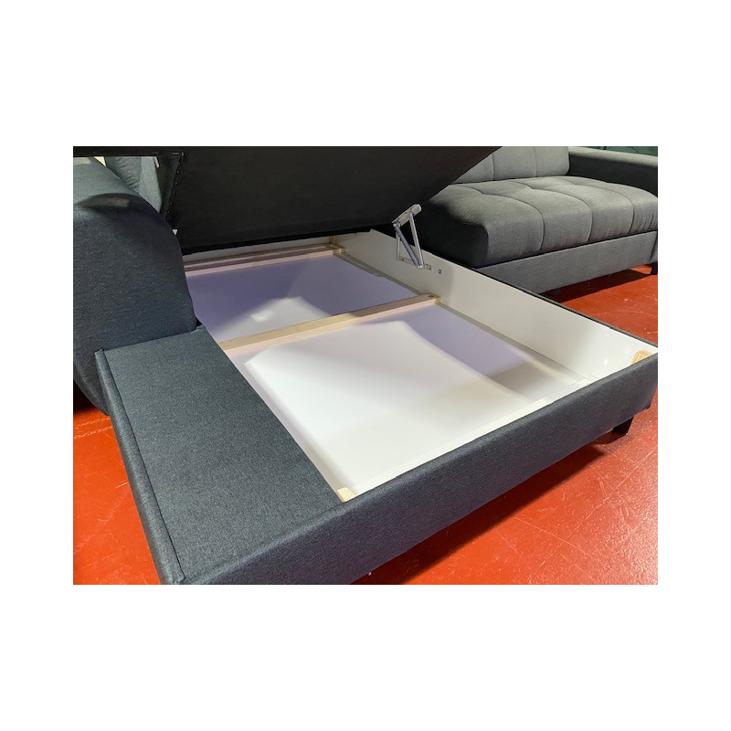 Méridienne 2 personnes GINO salon angle gauche convertible couchage ...