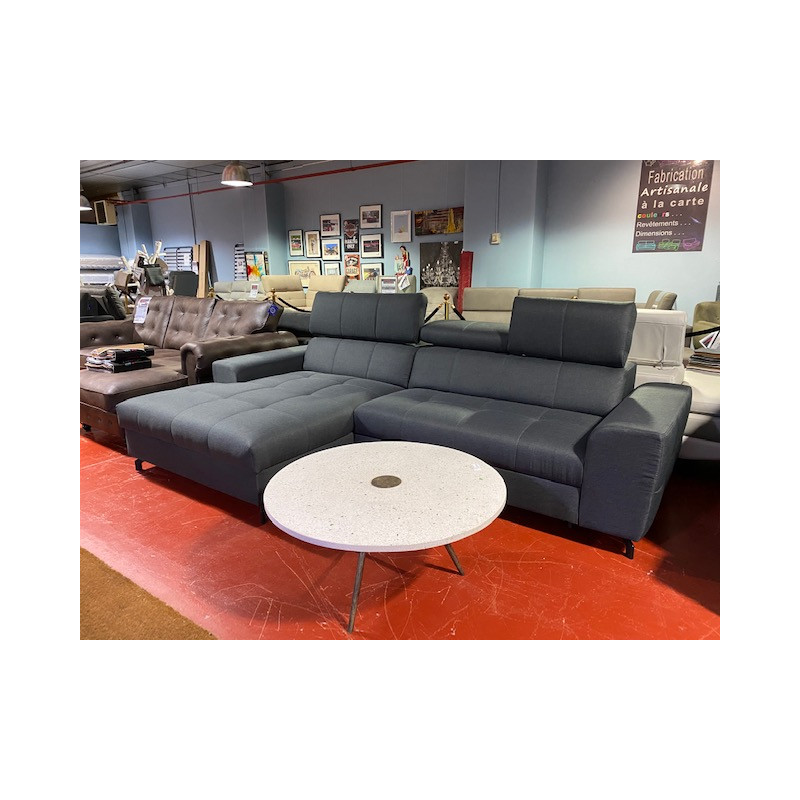 Méridienne 2 personnes GINO salon angle gauche convertible couchage ...